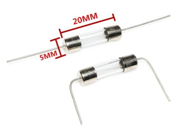 Fusible rápido de vidrio con pin kit 20mm 250V